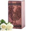 Chicken Urn - Rooster Urn for Ashes - Adult Male Dad - Wooden Cremation ...