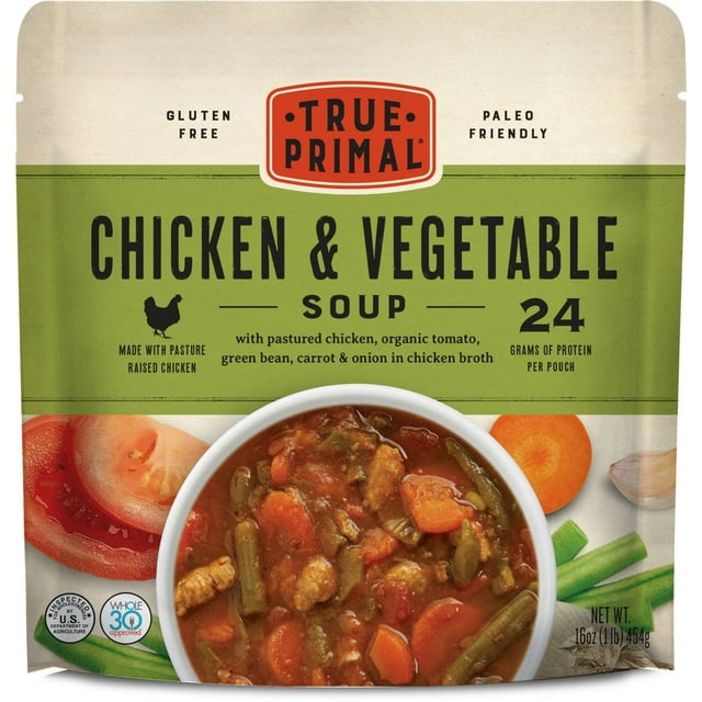 Chicken & Vegetable Soup 8-pack, Ready to eat, Gluten free, Paleo ...