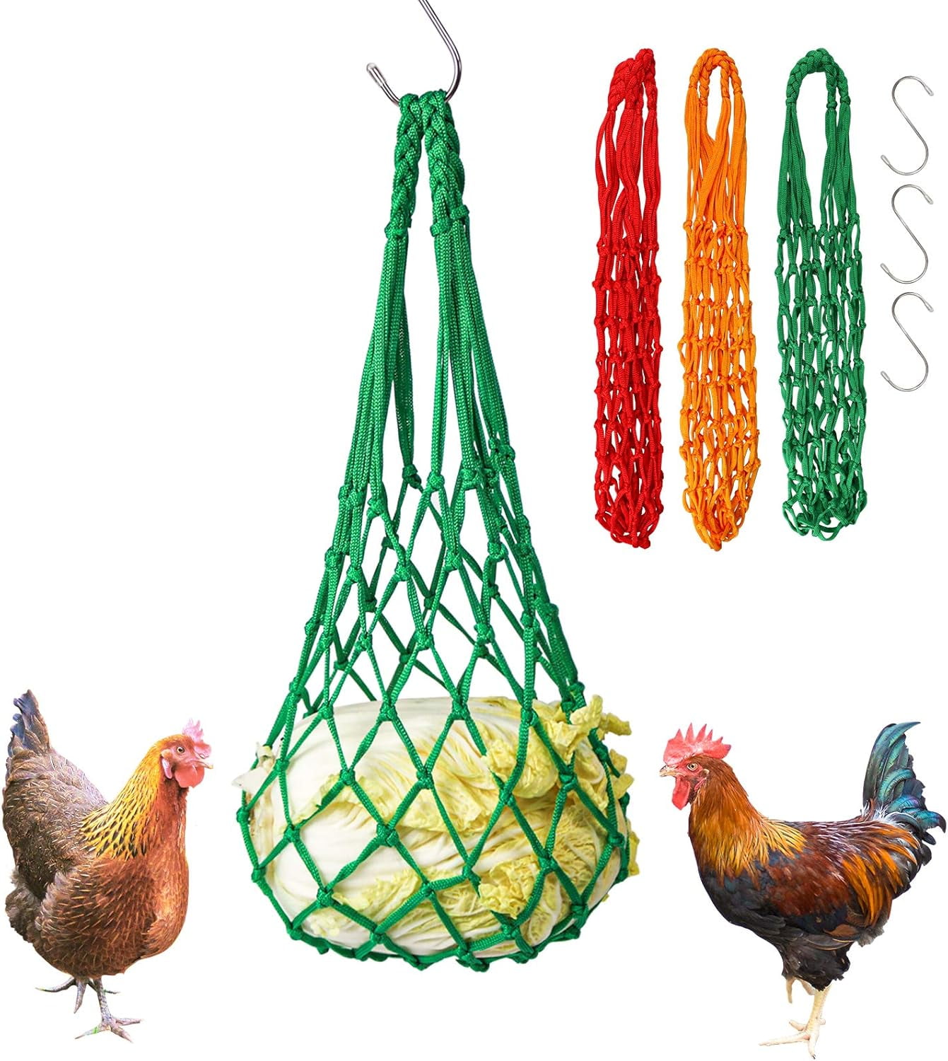 Chicken Veggies Skewer Fruit Holder Bag,Pet Chicken Vegetable Cabbage ...