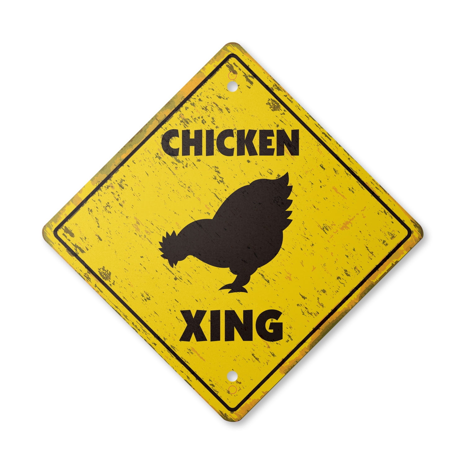 Chicken Vintage Crossing Sign Zone Xing | Indoor/Outdoor Plastic | 12 ...
