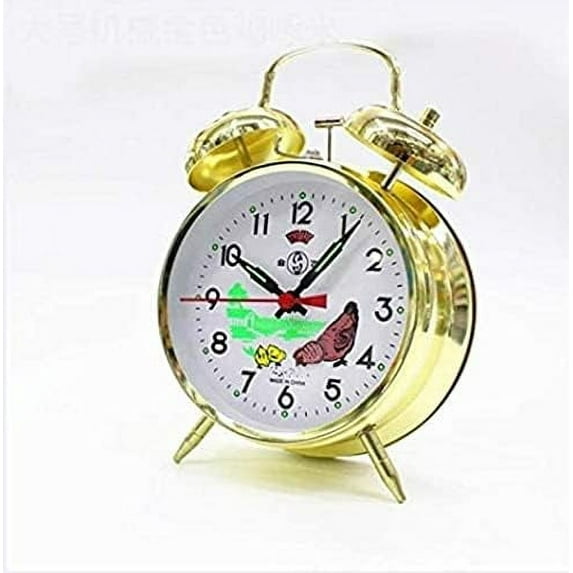 Chicken Vintage Mechanical Wind Up Twin Bell Alarm Clock, Ticking ...