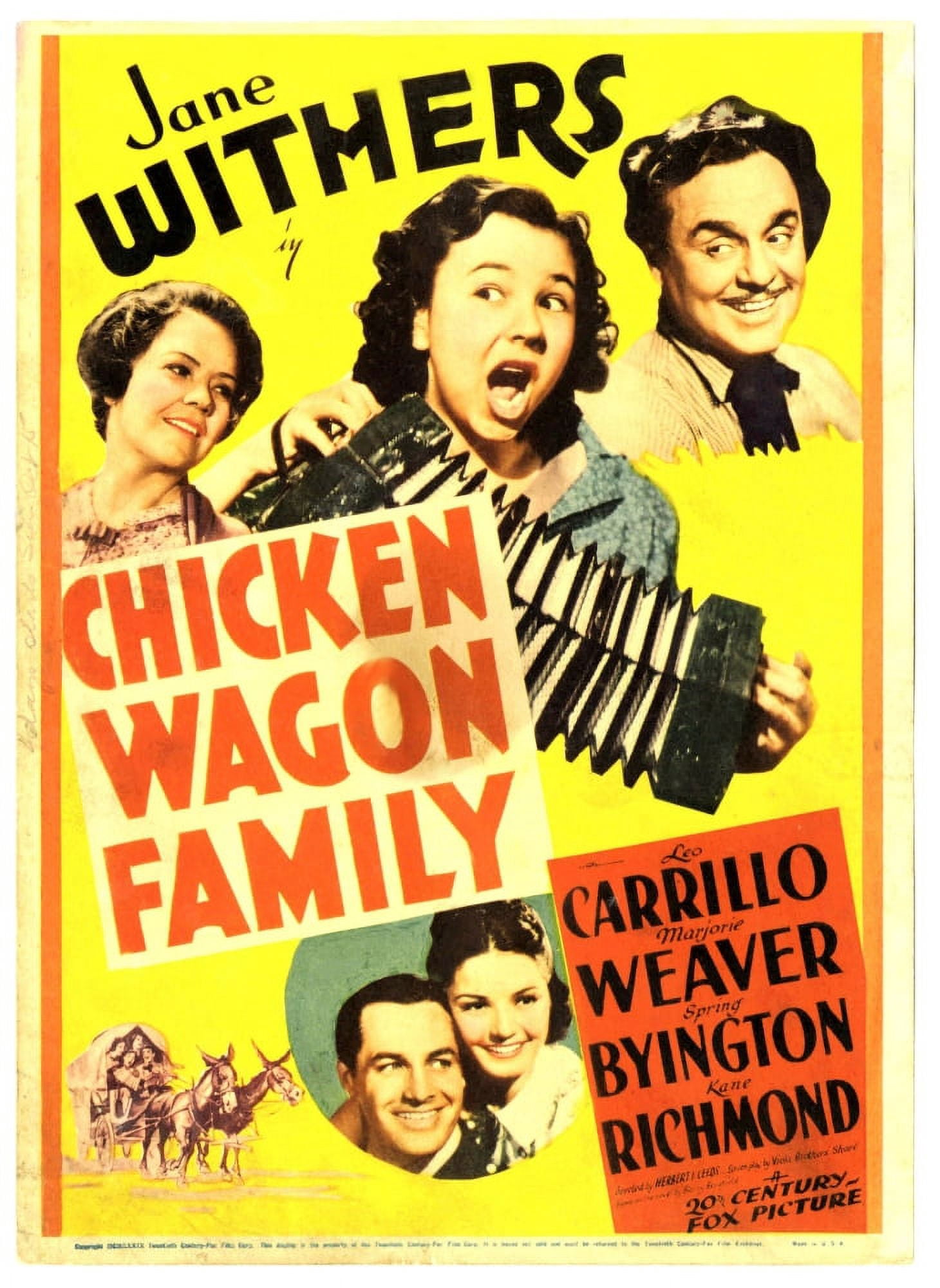 Chicken Wagon Family Us Poster Top From Left: Spring Byington Jane ...
