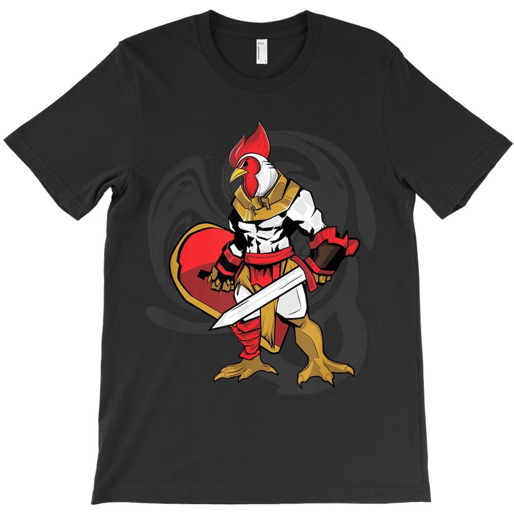 Chicken Warrior Tough Rooster Tee Themed Funny and Cute Themed Gift ...