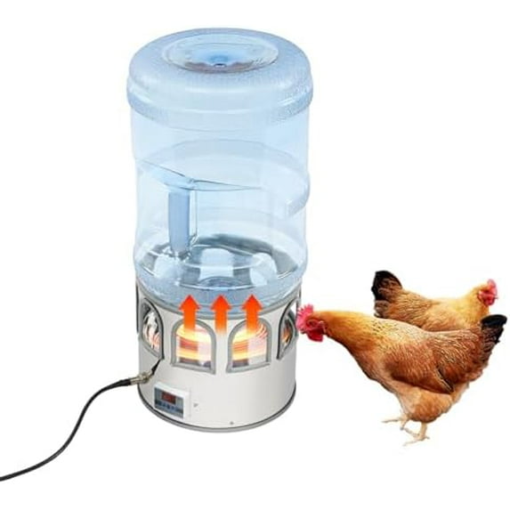 Chicken Water Heater, Heated Water Bowl for Chickens, Chicken Water ...