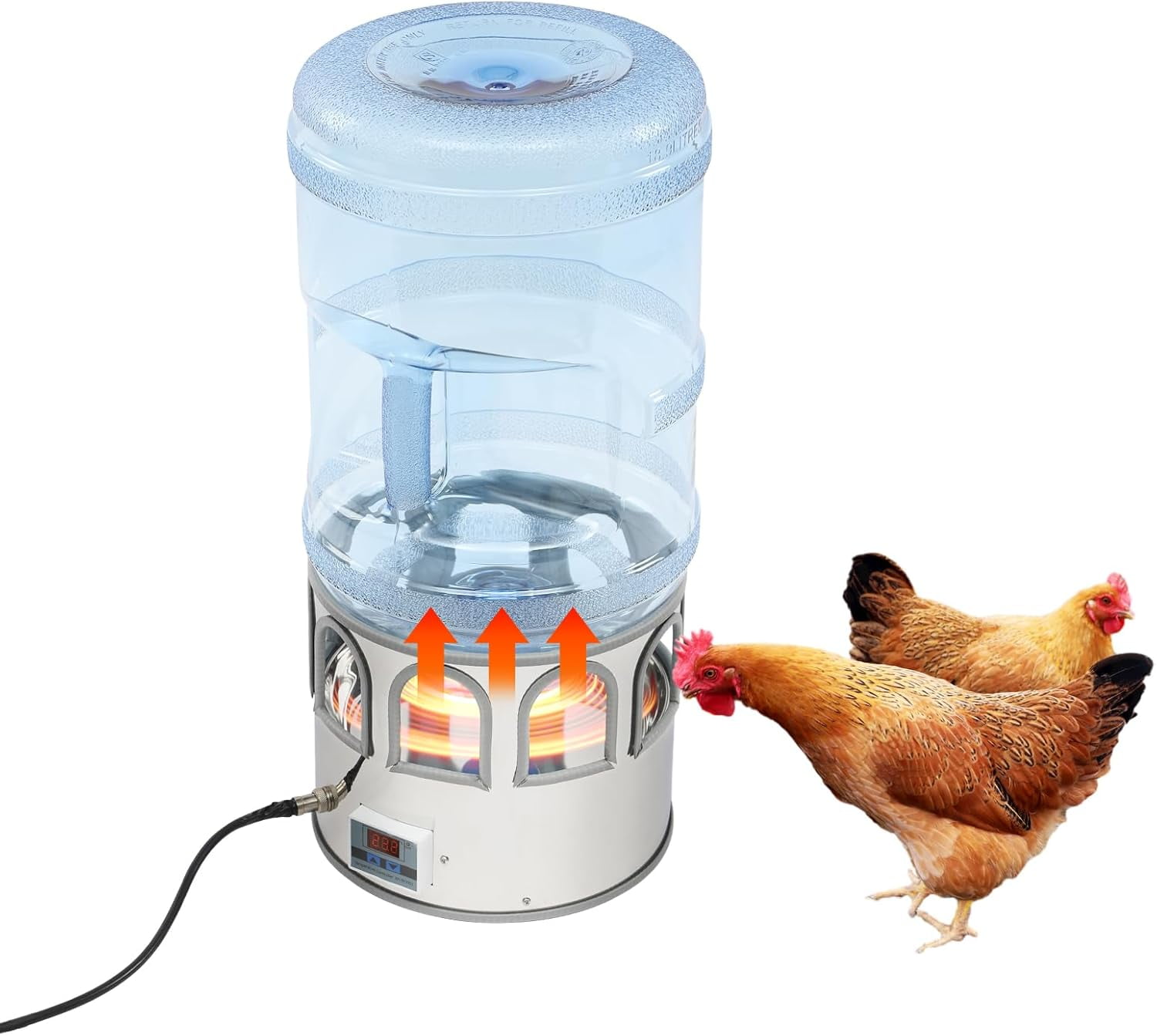 Chicken Water Heater, Heated Water Bowl for Chickens, Chicken Water ...