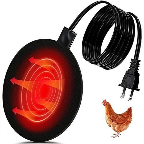 Poultry Chicken Water Heater: 130W Warmer Coop Base for Winter ...