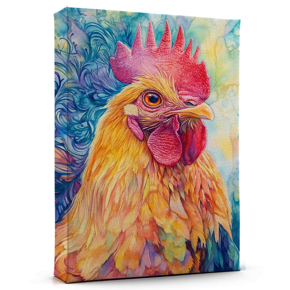 Chicken Wheaten Japanese Bantam Canvas, Colorful Chicken Wheaten ...