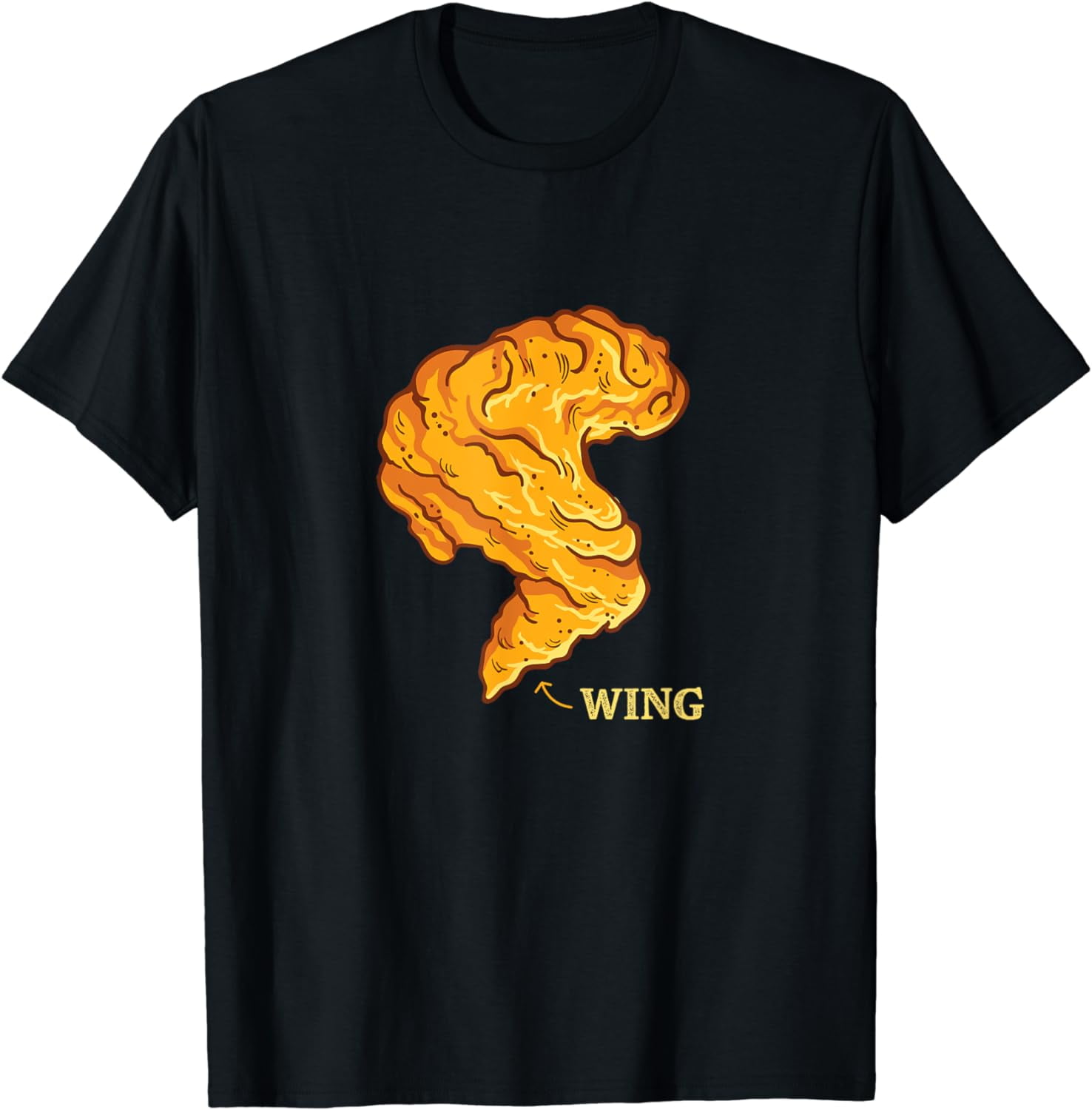 Chicken Wing BBQ Fried Chicken Buffalo Wings T-Shirt - Walmart.com