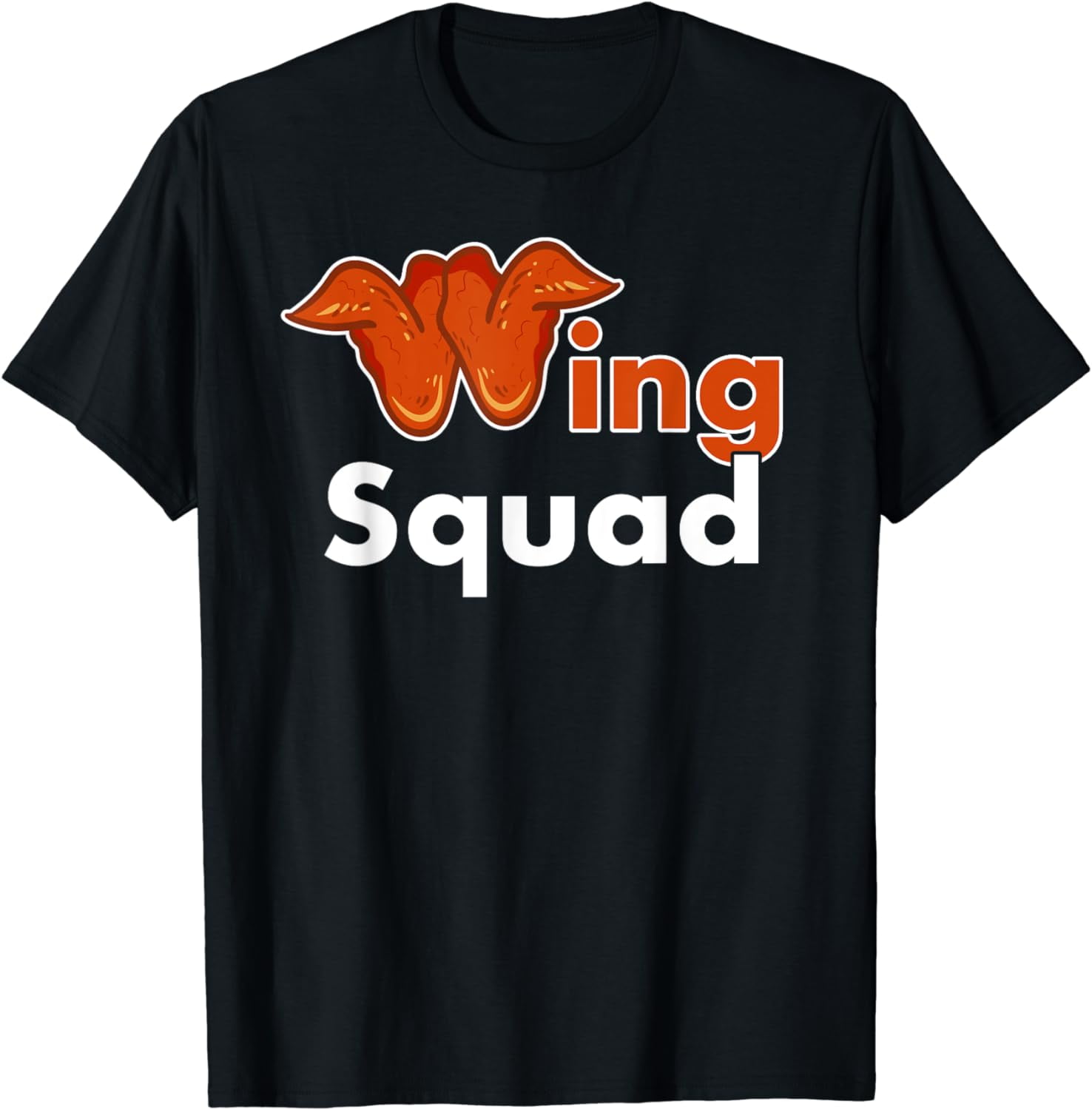 Chicken Wing Shirt Wing Squad Funny Fried Chicken Lover T-Shirt ...