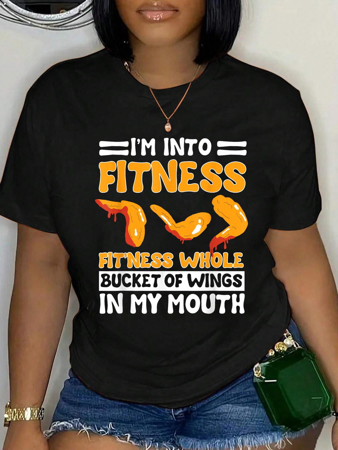 Chicken Wings Lover Fried Fast Food Buffalo Funny Foodie T-Shirt ...
