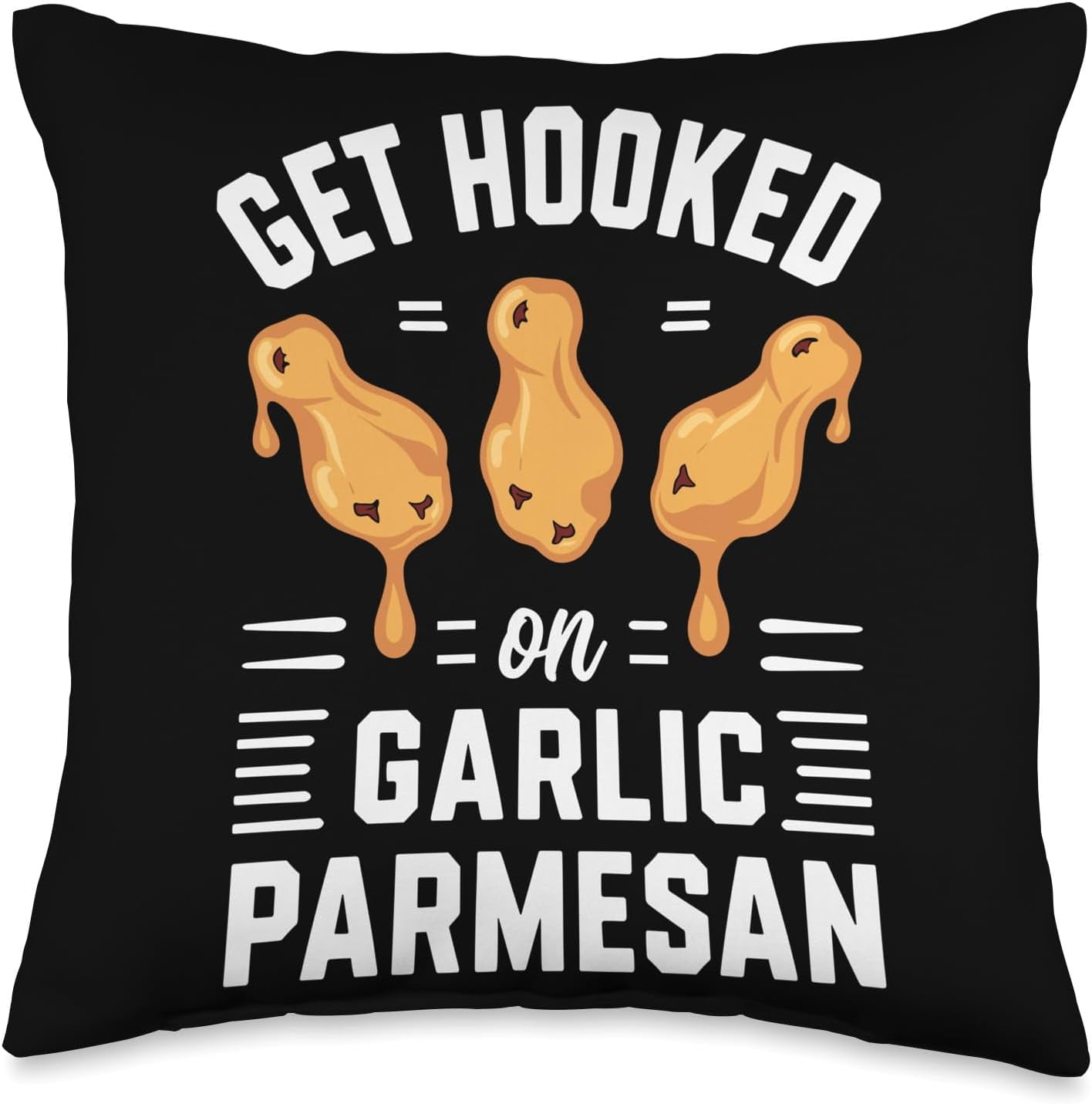 Chicken Wings Wing Hot Cooked Chicken Fast Food Throw Pillow Cover ...