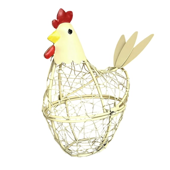 Chicken Wire Egg Holder - Rustic Farmhouse Kitchen Egg Storage Basket ...