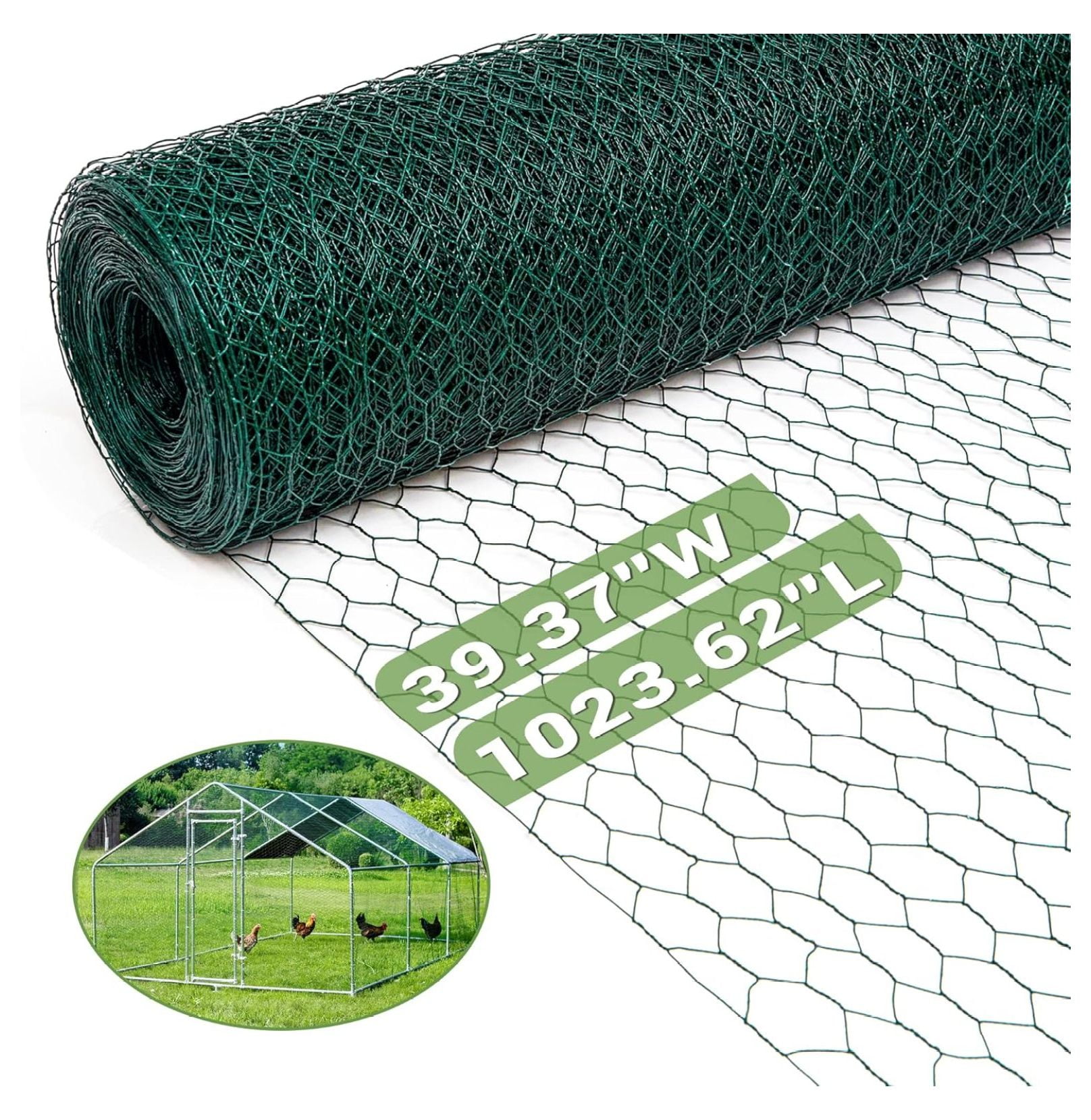 Chicken Wire Fencing Mesh, Galvanized Hexagonal Floral Chicken Wire ...