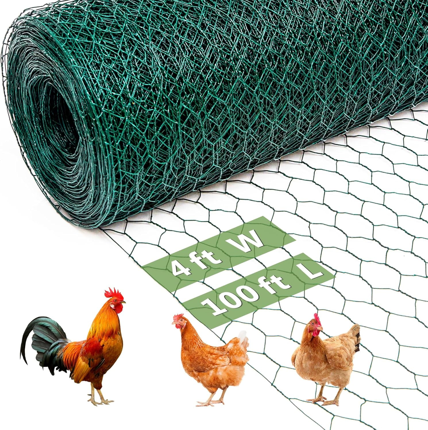 Chicken Wire Fencing Mesh, Galvanized Hexagonal Floral Chicken Wire ...
