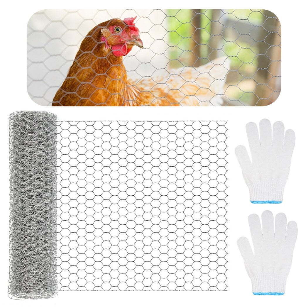 Chicken Wire Fencing, Outdoor Anti-Rust Hexagonal Galvanized Animal ...