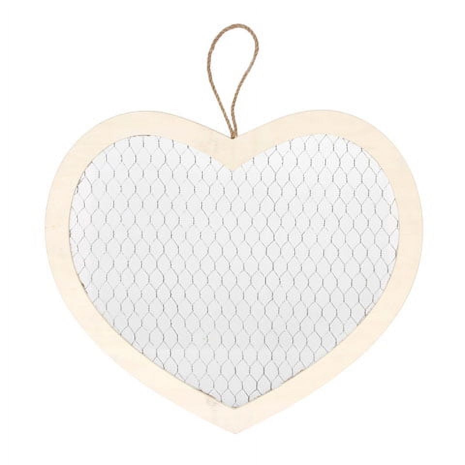 Chicken Wire Heart - Unfinished Wood - 1 piece - Walmart.com