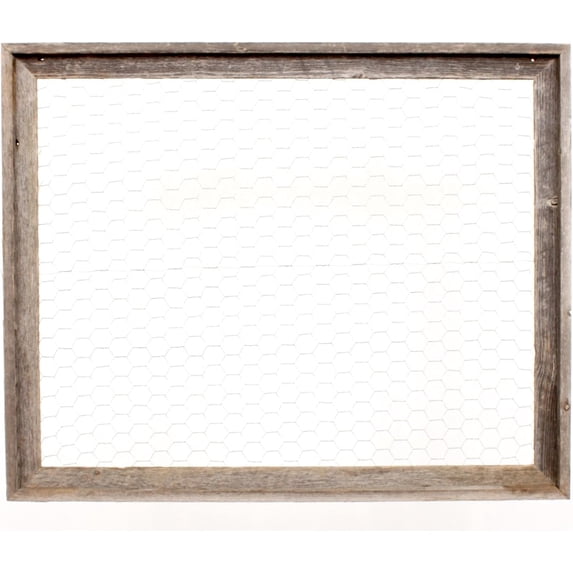 Chicken Wire Photo or Message Board - Durable Unfinished Wood Frames w ...