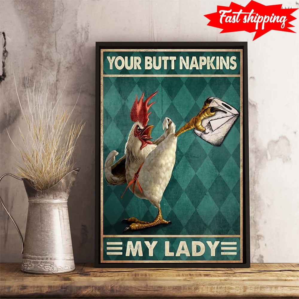 Chicken Your Butt Napkins My Lady Chicken Toilet Paper Decor Chicken ...