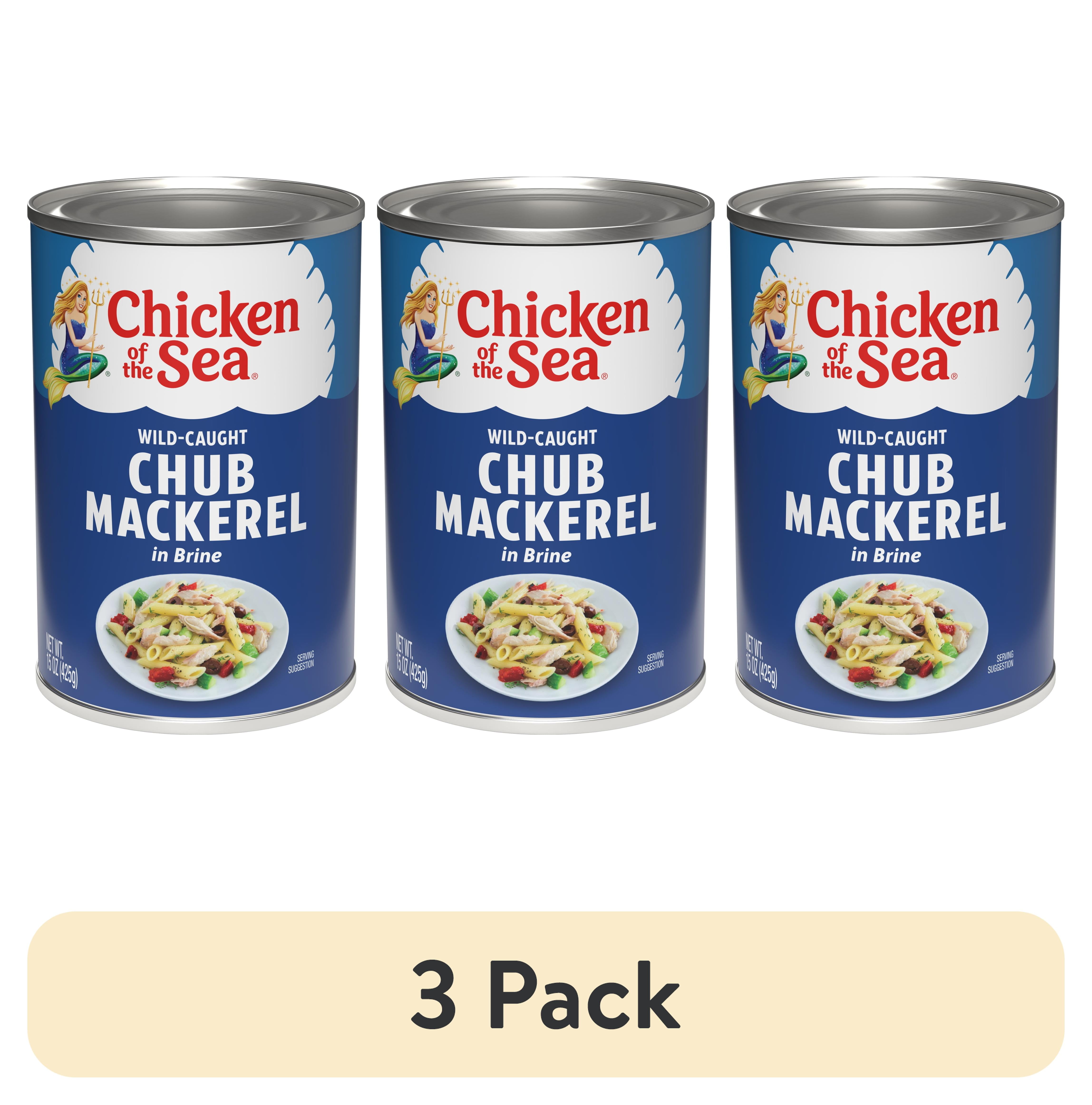 (3 pack) Chicken of The Sea Chub Mackerel, 15 oz Can - Walmart.com