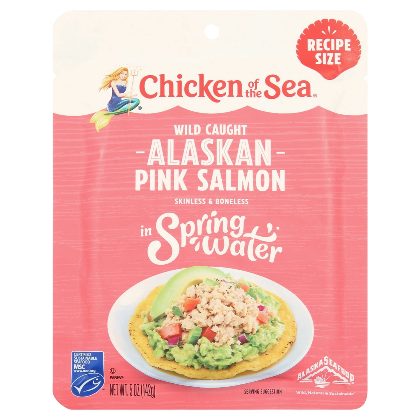 Chicken of the Sea Wild Caught Alaskan Pink Salmon in Spring Water ...