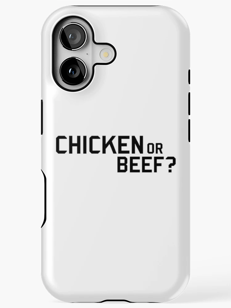 Chicken or Beef Case for 11 to 17 Pro Max Fun Foodie Design - Walmart.com
