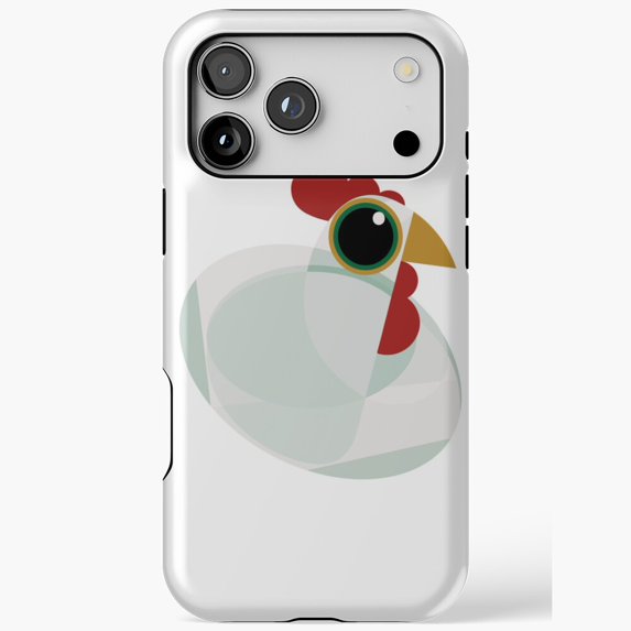 Chicken or egg playful food humor artwork iPhone Case 17 to 11 Pro Max ...