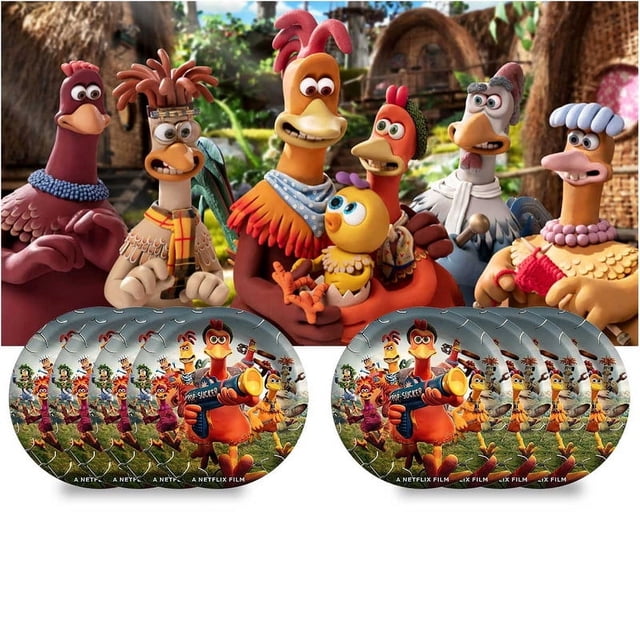 Chicken run Birthday Supplies Plates Decorations Decor Backdrop Banner ...