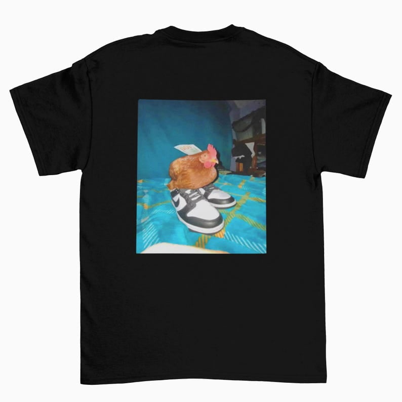 Chicken with Shoes T-Shirt - Funny Meme Tee - Walmart.com