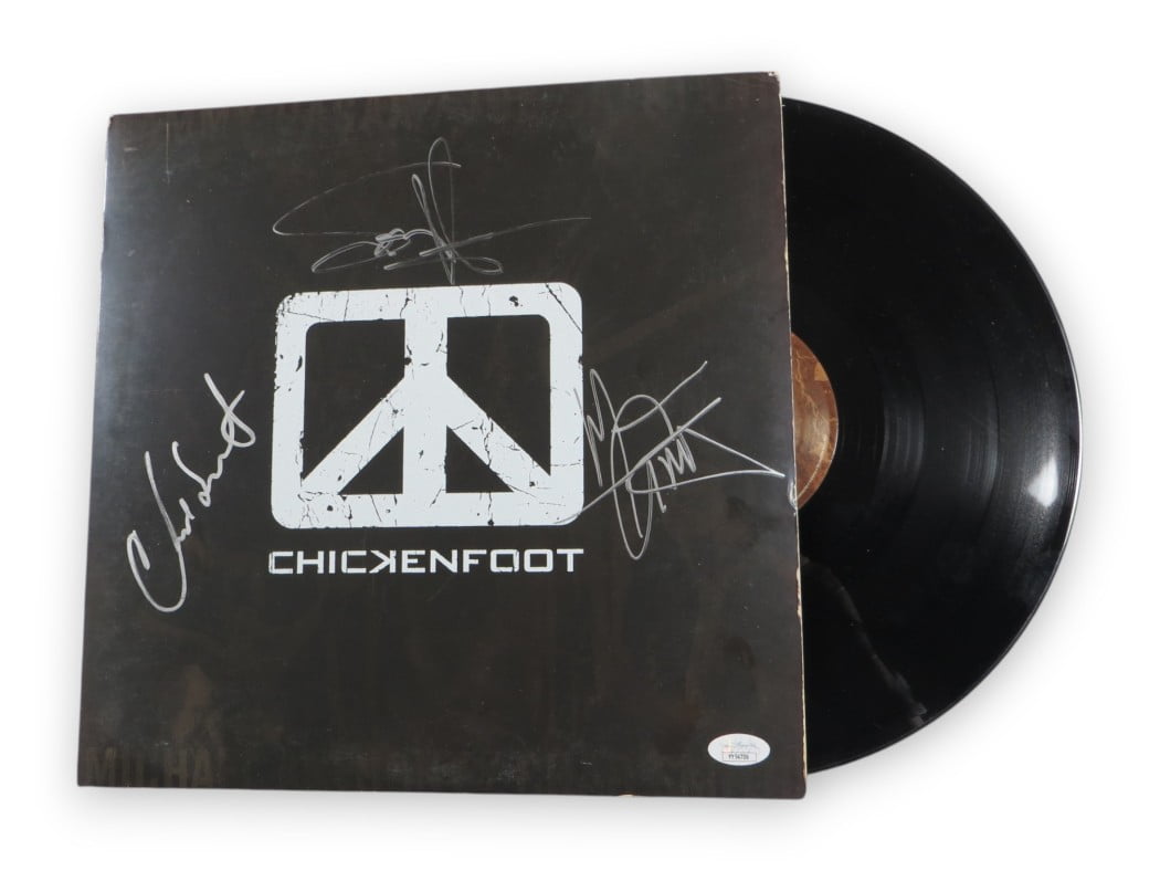 Chickenfoot Band Autographed Record Album Cover Haggar Anthony Smith ...