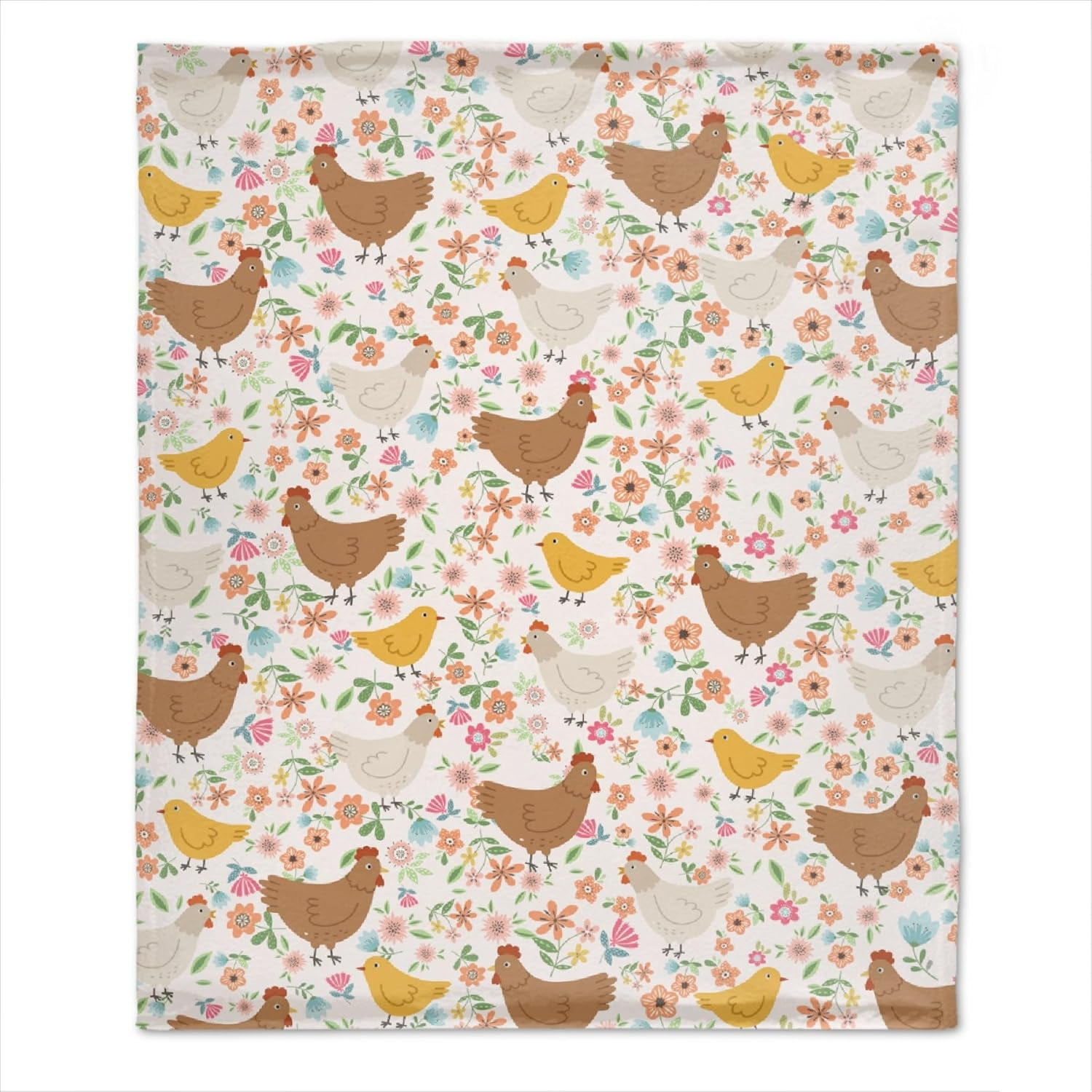 Chickens Blanket Gifts, Farm Chickens Blankets, Lap Throw Lightweight ...