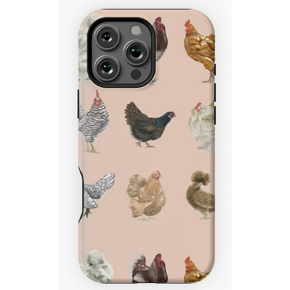 Chickens Cute Farm Animal Hen Rooster Pattern iPhone 11–16 Pro Max ...