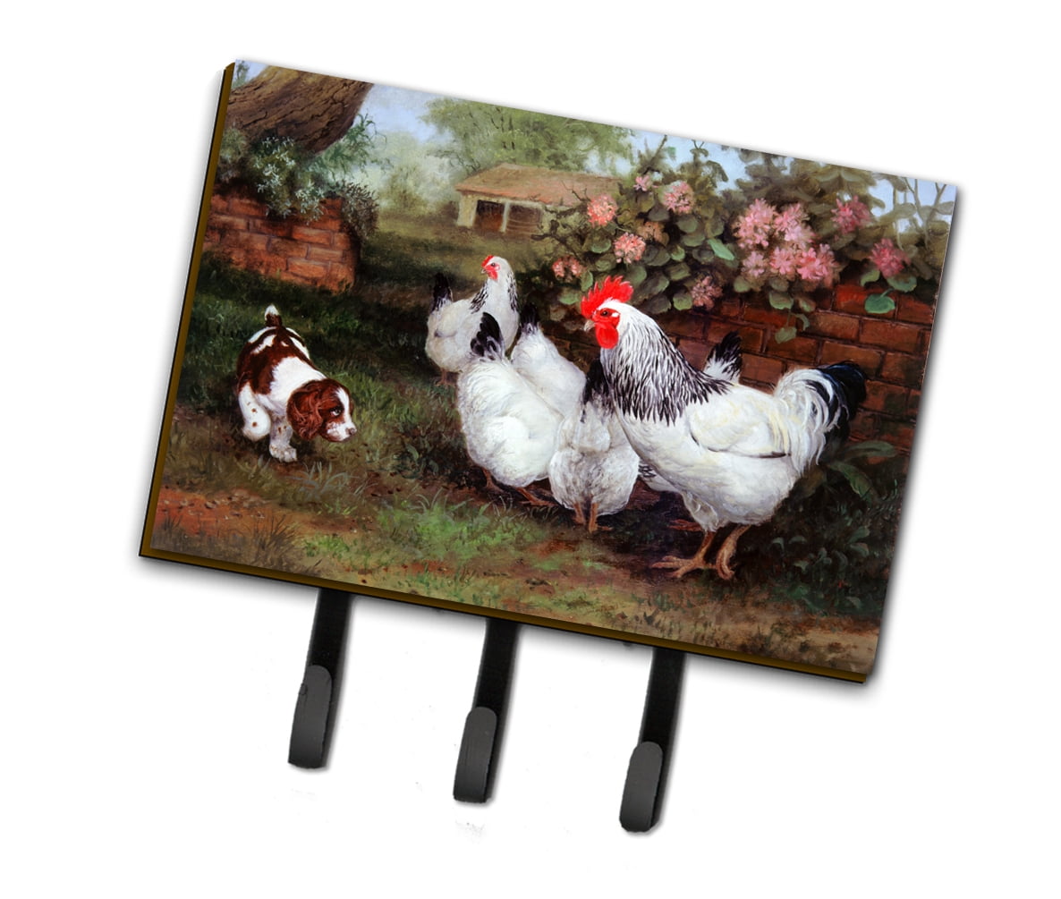 Chickens Hens and Puppy Leash or Key Holder - Walmart.com