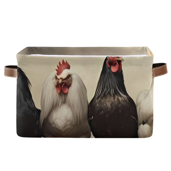 Chickens Storage Bins Baskets With Handles Storage Box Clothes ...