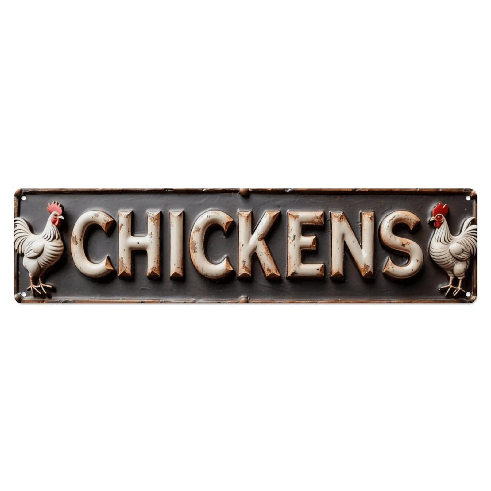 Chickens Tin Sign Vintage Metal Poster Living Room Bar Man Cave Home ...