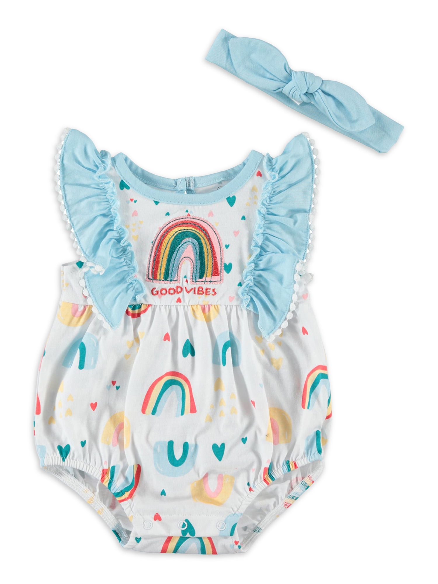 Chickpea Baby Girl Infant Girl 2PC Fashion Sunsuit, Size 0-9 Months ...