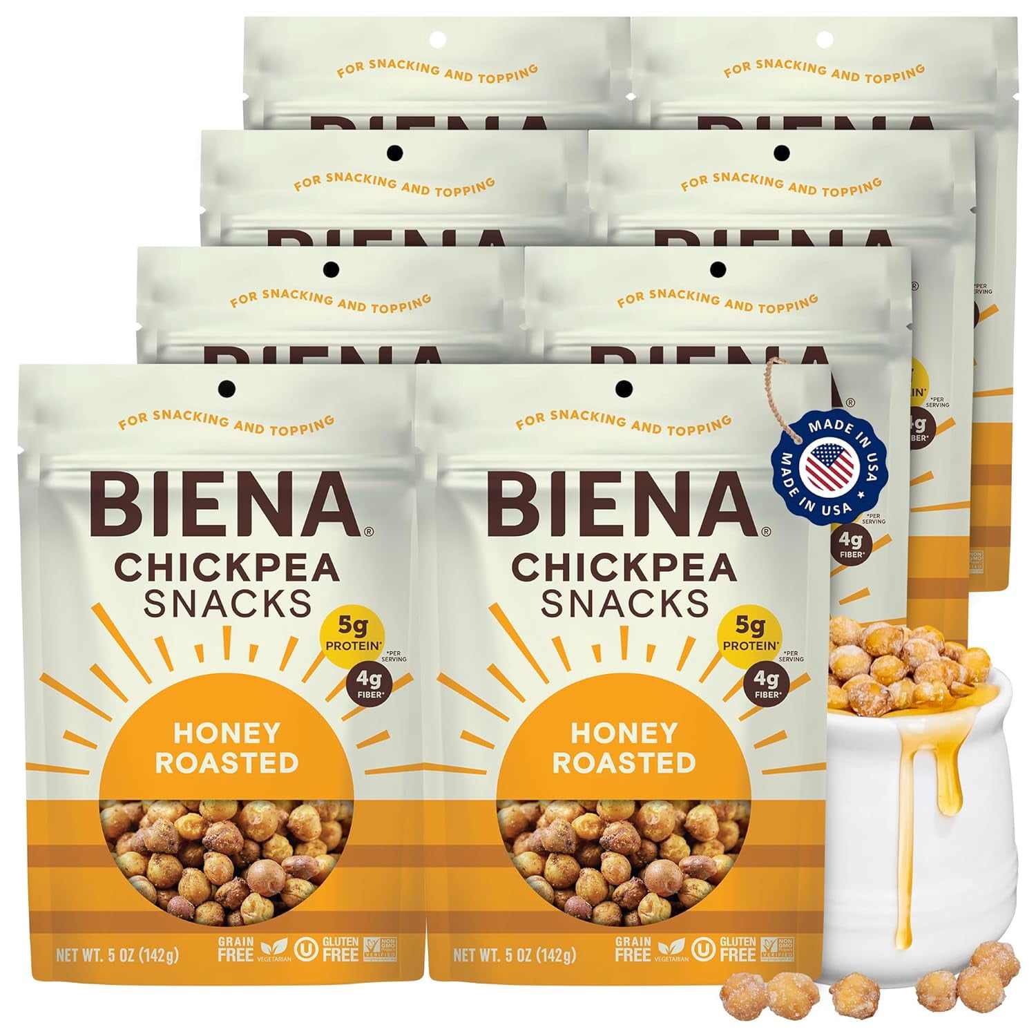 Chickpea - Crunchy Roasted Chickpeas - High Fiber Protein for Adults ...