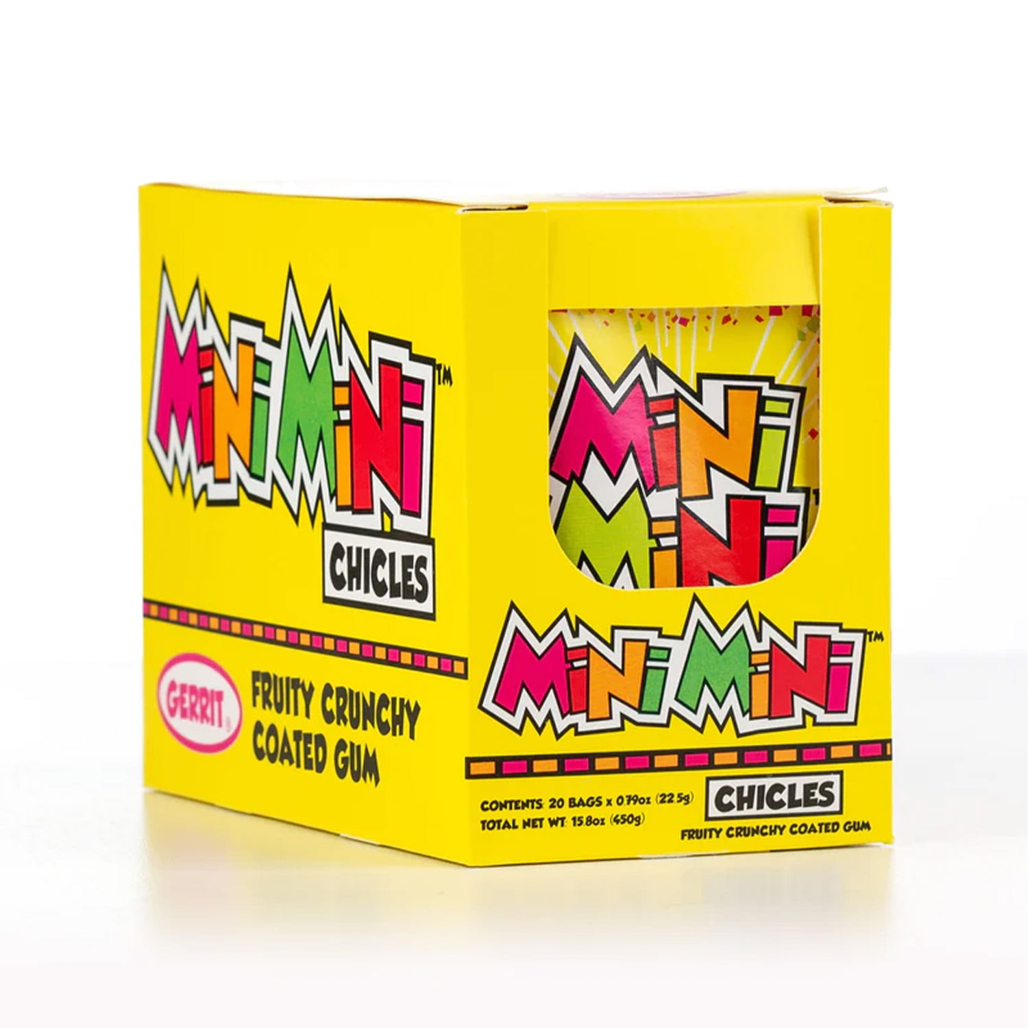 Chicles Mini Mini Fruit, Bursting Fruity Flavors, Convenient 20ct Pack ...