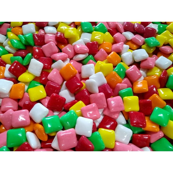 Chiclet Gum - 1 BDF32 lb of Fresh Delicious Fruti Flavored Square Tab ...