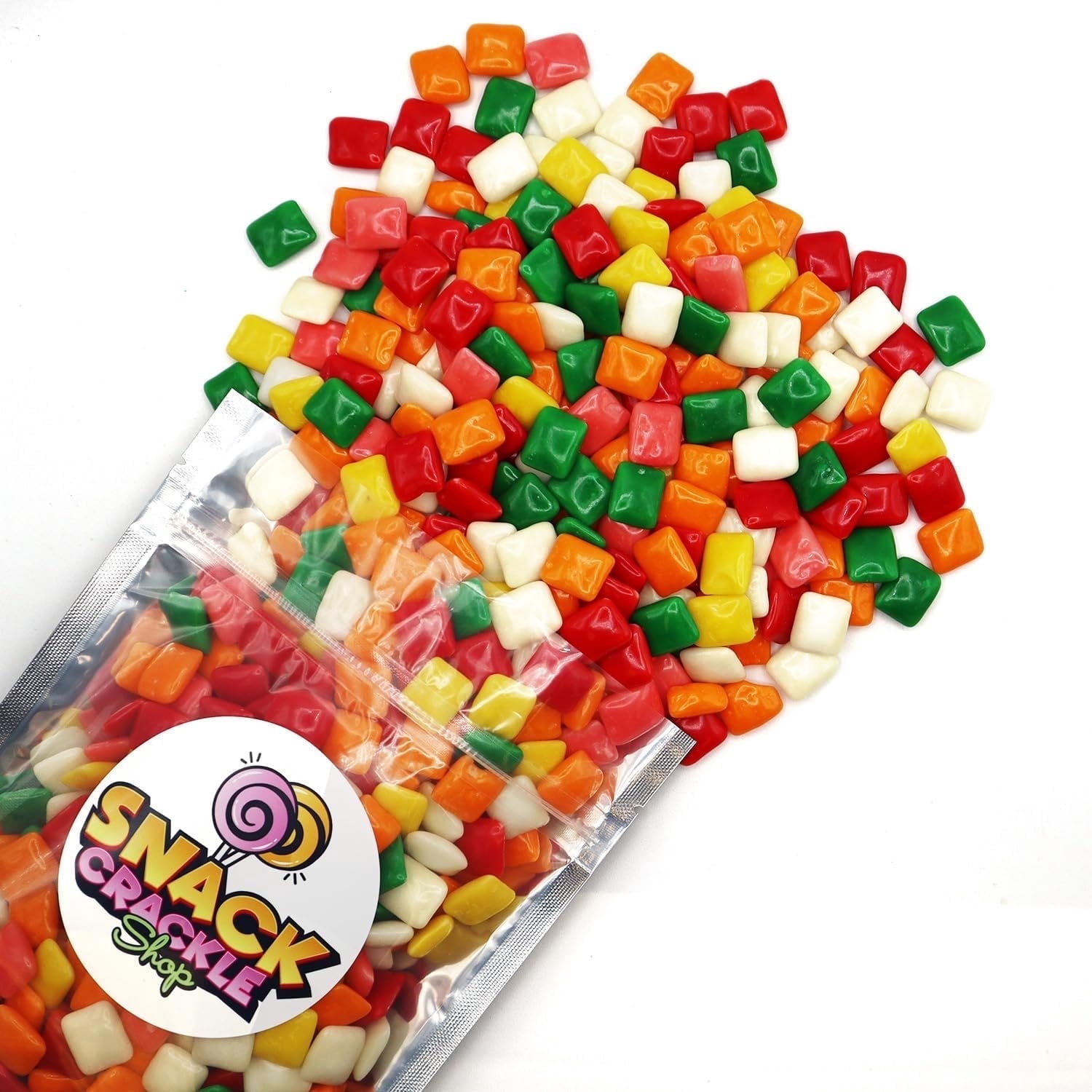Snack Crackle Shop Chiclet Gum Assorted Fruit Flavor Bulk Bag Candy for ...