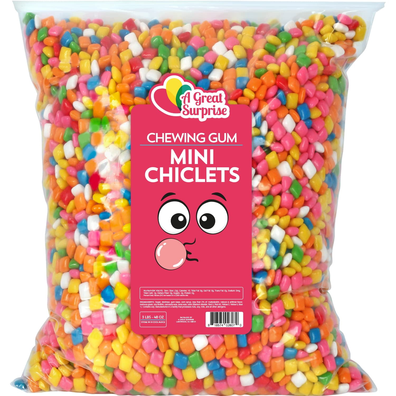 Chiclets Gum Mini Chiclets 3 Pounds Chicklets Tiny Size Gum Fruity Tabs Gum Gumball