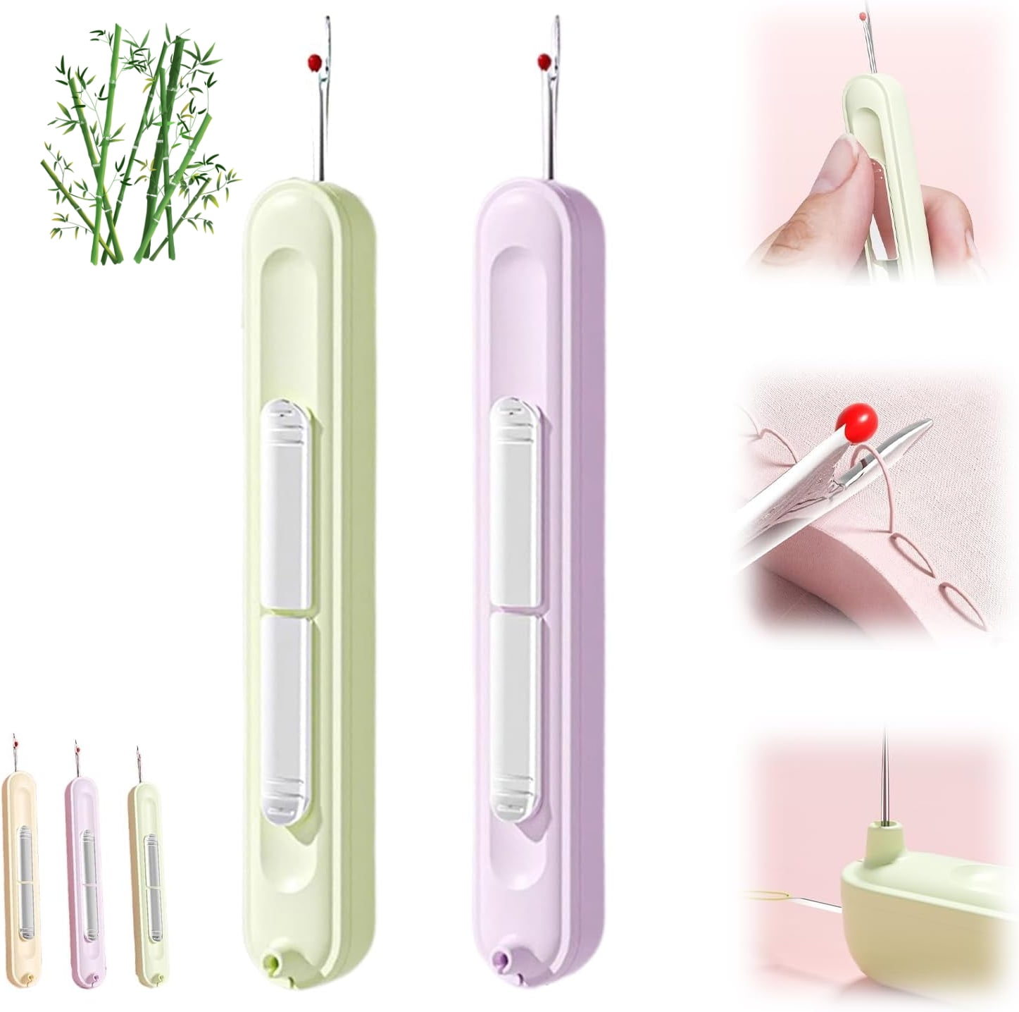 Chiclify Needle Threader,Chiclify 2 In 1 Needle Threader Seam Ripper ...