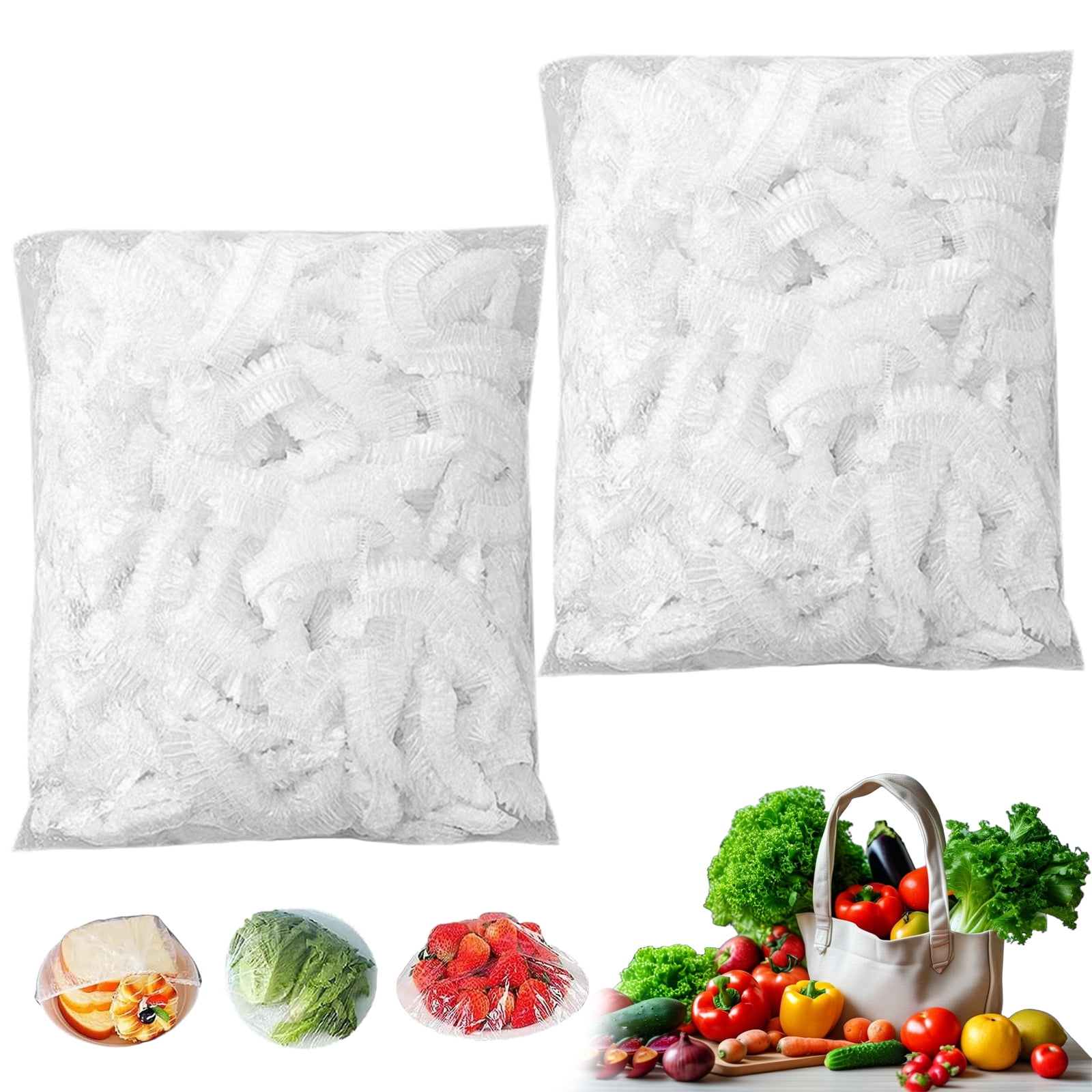 Chiclify Plastic Covers, 100PCS Chiclify/Woyuosn Reusable Fresh Keeping ...
