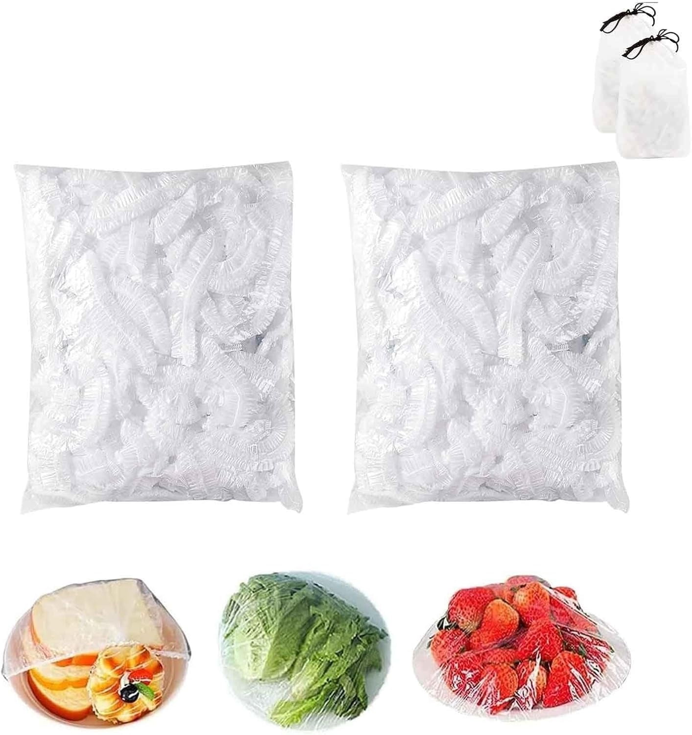 Chiclify Plastic Covers, Reusable Elastic Stretch Fresh Keeping Bags ...