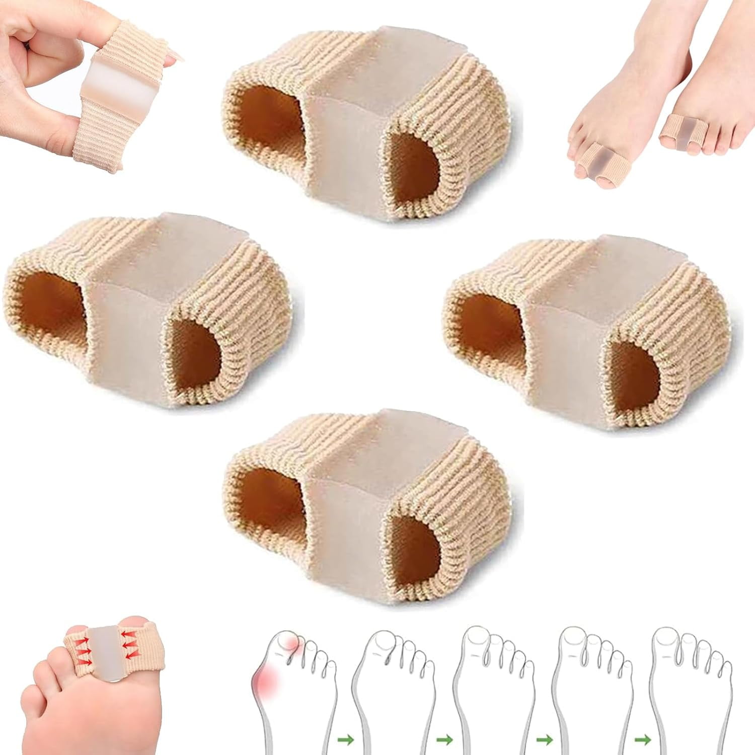 Chiclify Toe Spacers, 2025 New Elastic Toe Separators – Comfortable ...