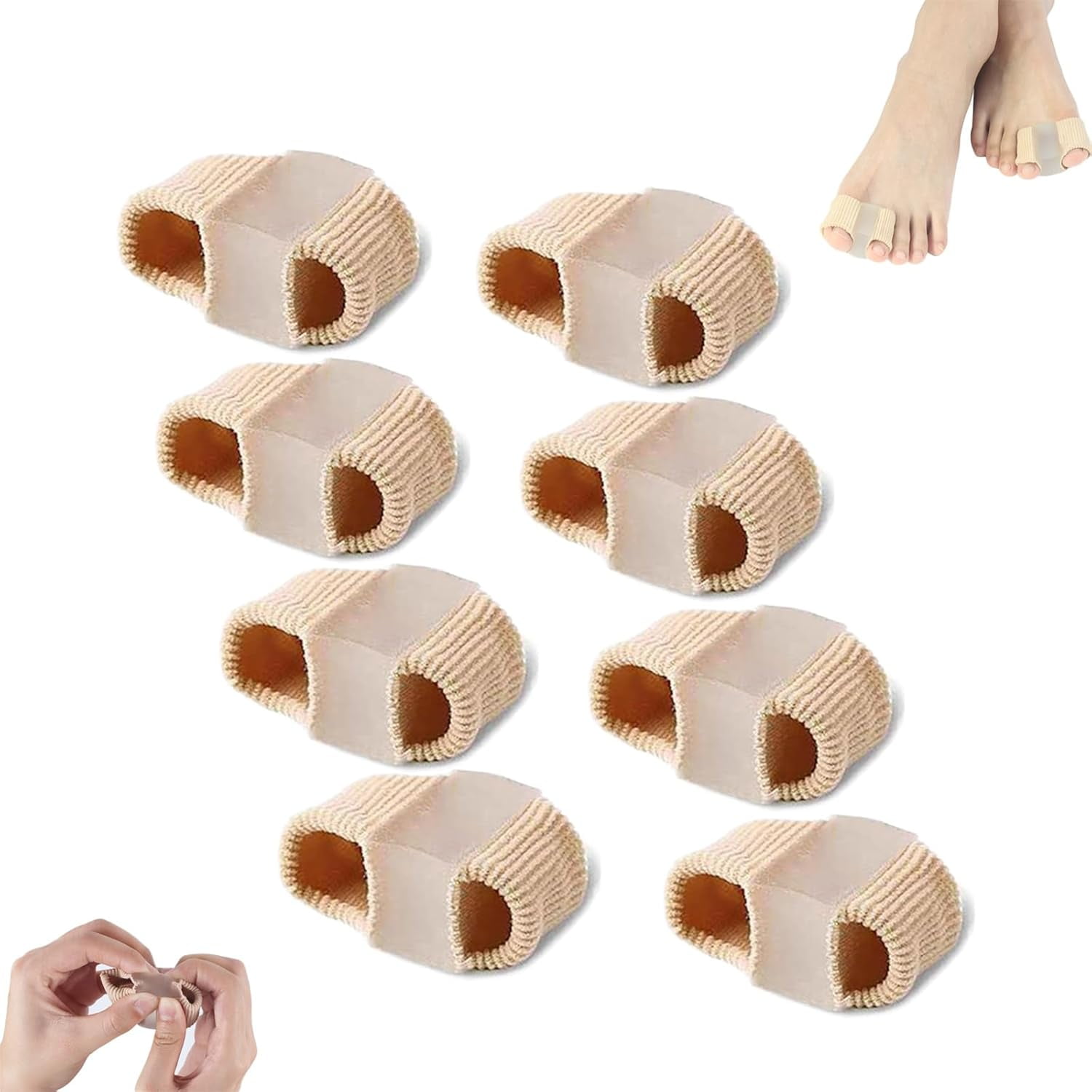 Chiclify Toe Spacers, Premium Elastic Toe Separators Comfortable Pain ...