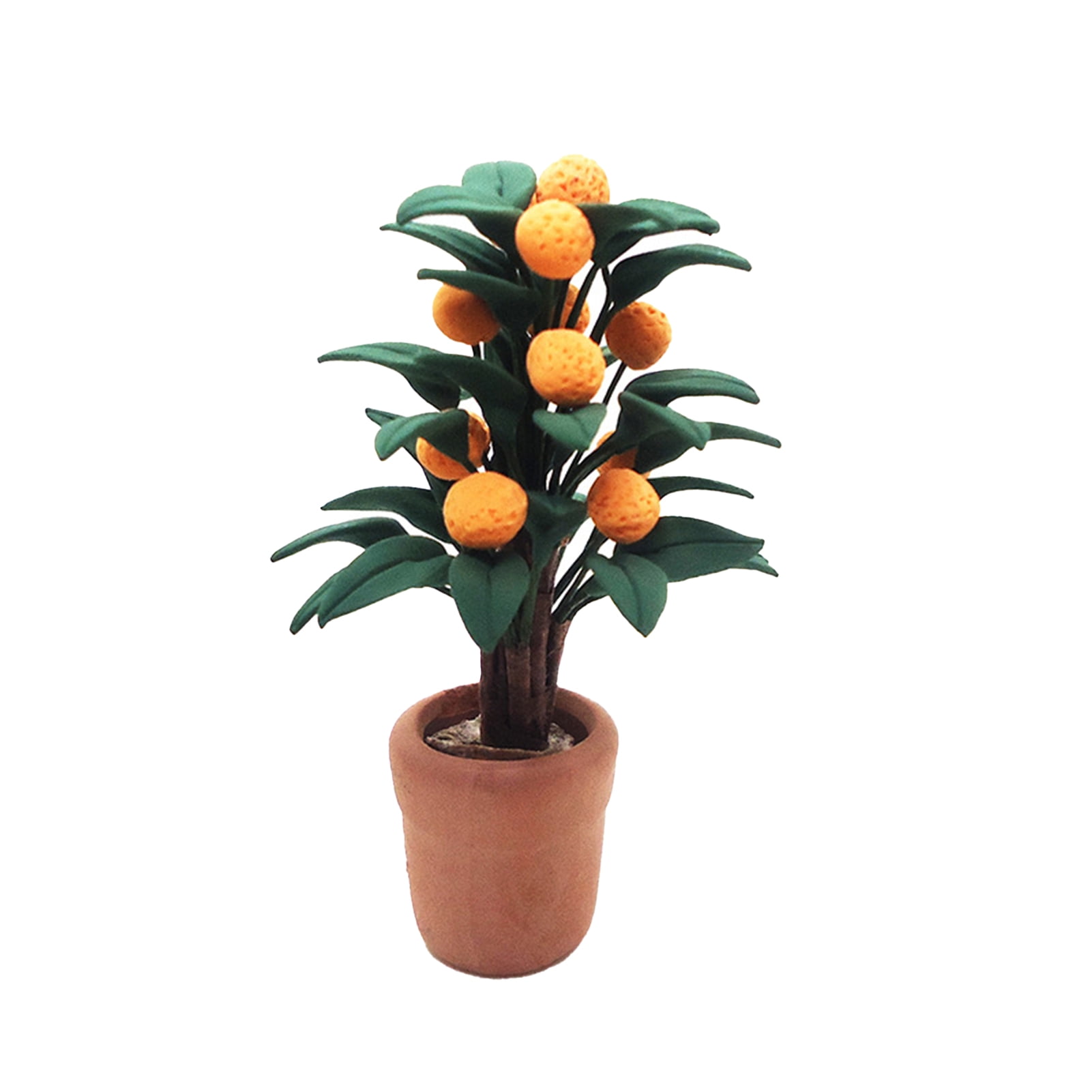 Chicmine 1:12 Orange Tree Model Realistic Anti-fading Doll House ...