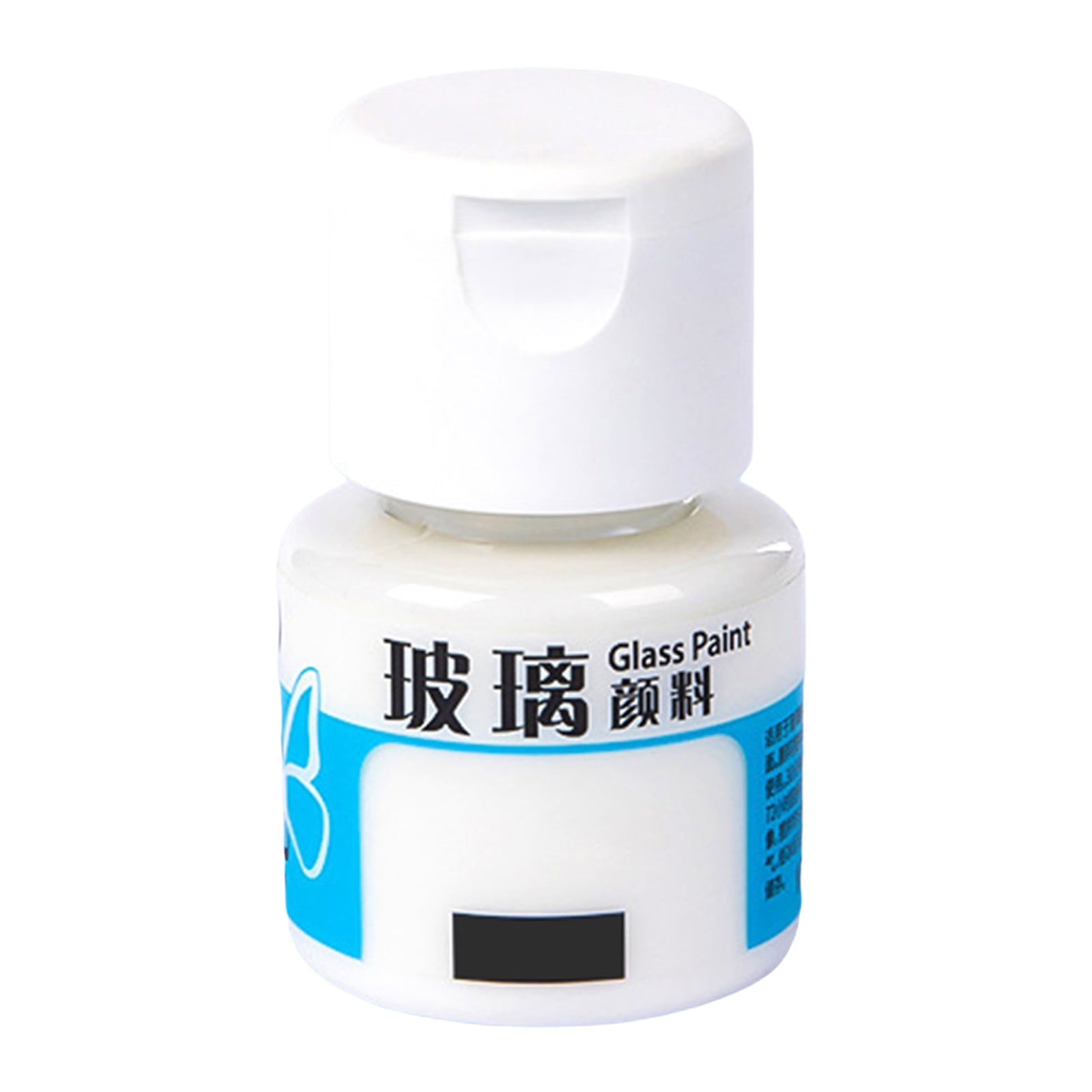 Chicmine 1 Set Glass Paint Bright Colors Convenient No Bake High Gloss ...