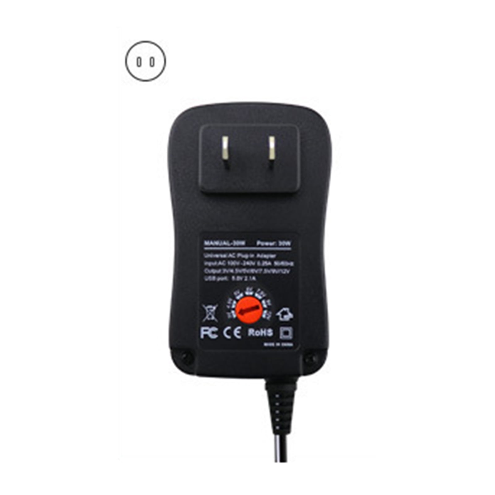 Chicmine 1 Set Power Adapter 3 12V Multi position Adjustable with USB ...