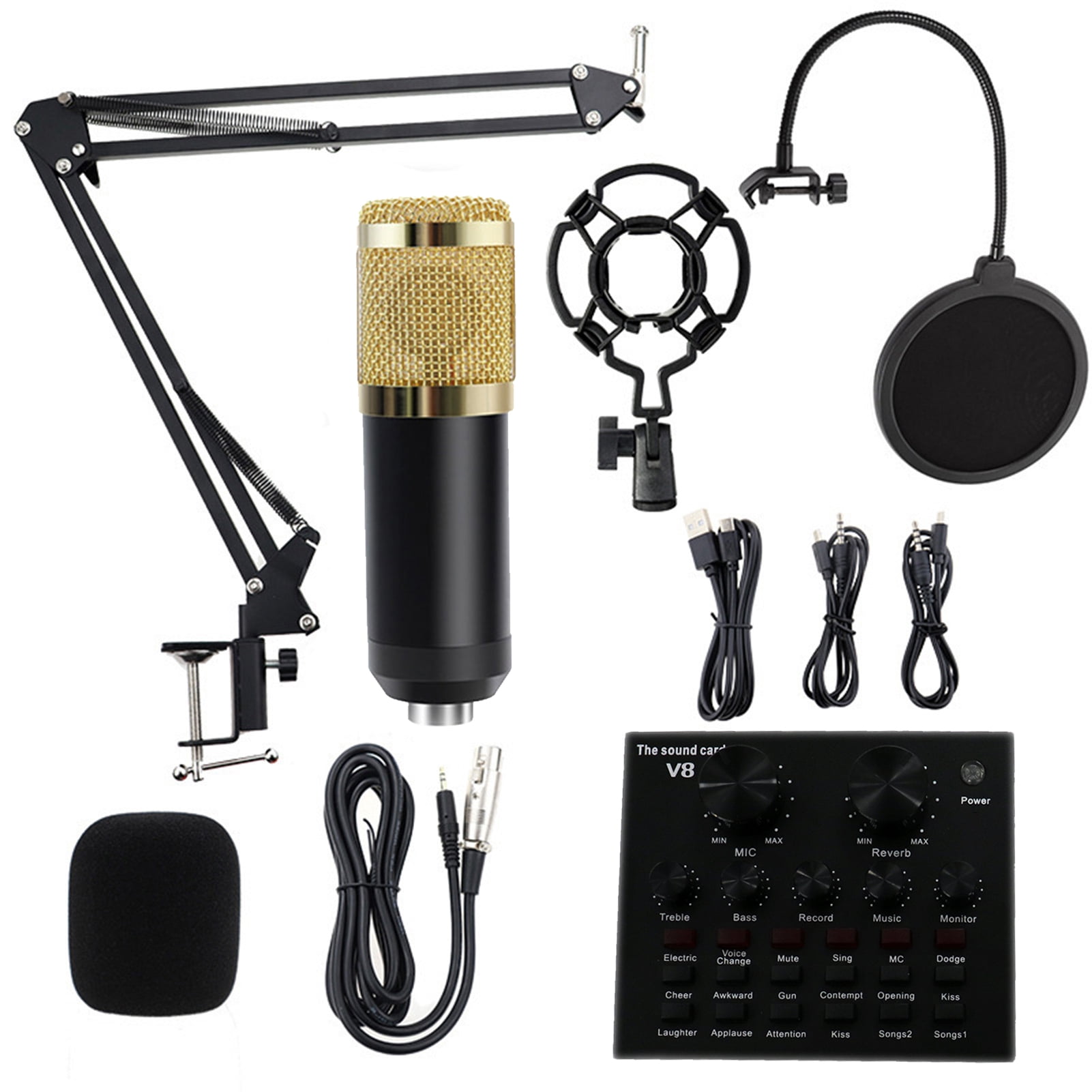 Chicmine 1 Set V8+BM800 Condenser Microphone Foldable Low Noise ...