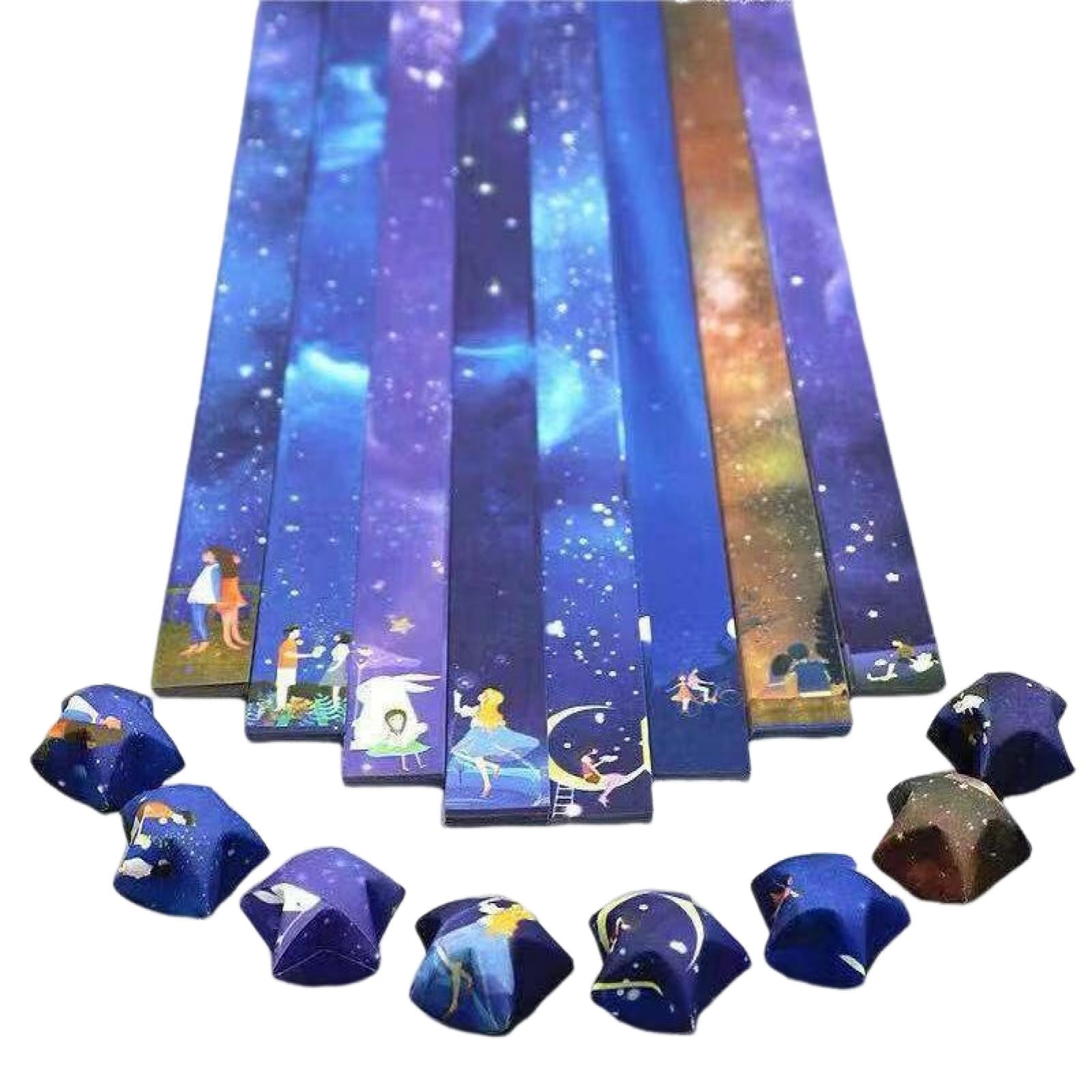 Chicmine 10 Packs/1360 Sheets Star Origami Beautiful Starry Sky Pattern ...